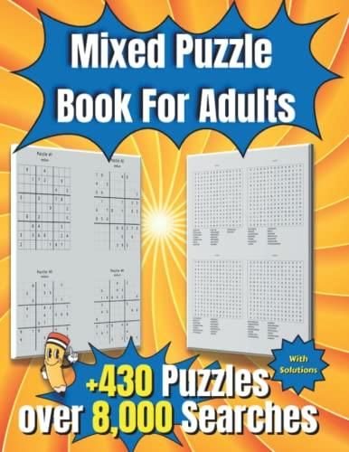 Mixed Puzzle Book For Adults: V258 - 6 Puzzle Types, Crossword, Sudoku Search, Word Search ...