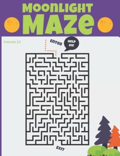 Moonlight Maze Volume 10: Abstract unique and entertaining maze game ...