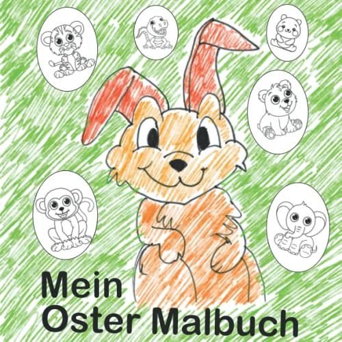 Mein Oster Malbuch für Kinder ab 2 Jahren / Kritzelmalbuch mit tollen ...
