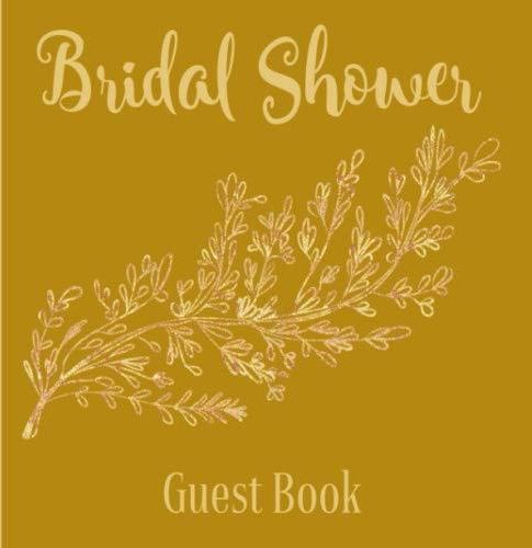 Bridal Shower Guest Book Gold Theme Advice And Well Wishes Messages
