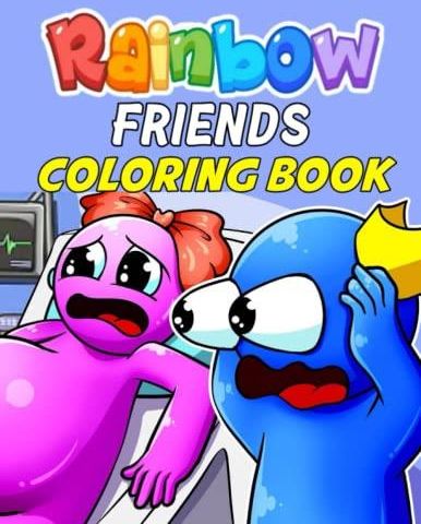 Rainbow Friends Coloring Book: An Kids And Adult Coloring Book with ...
