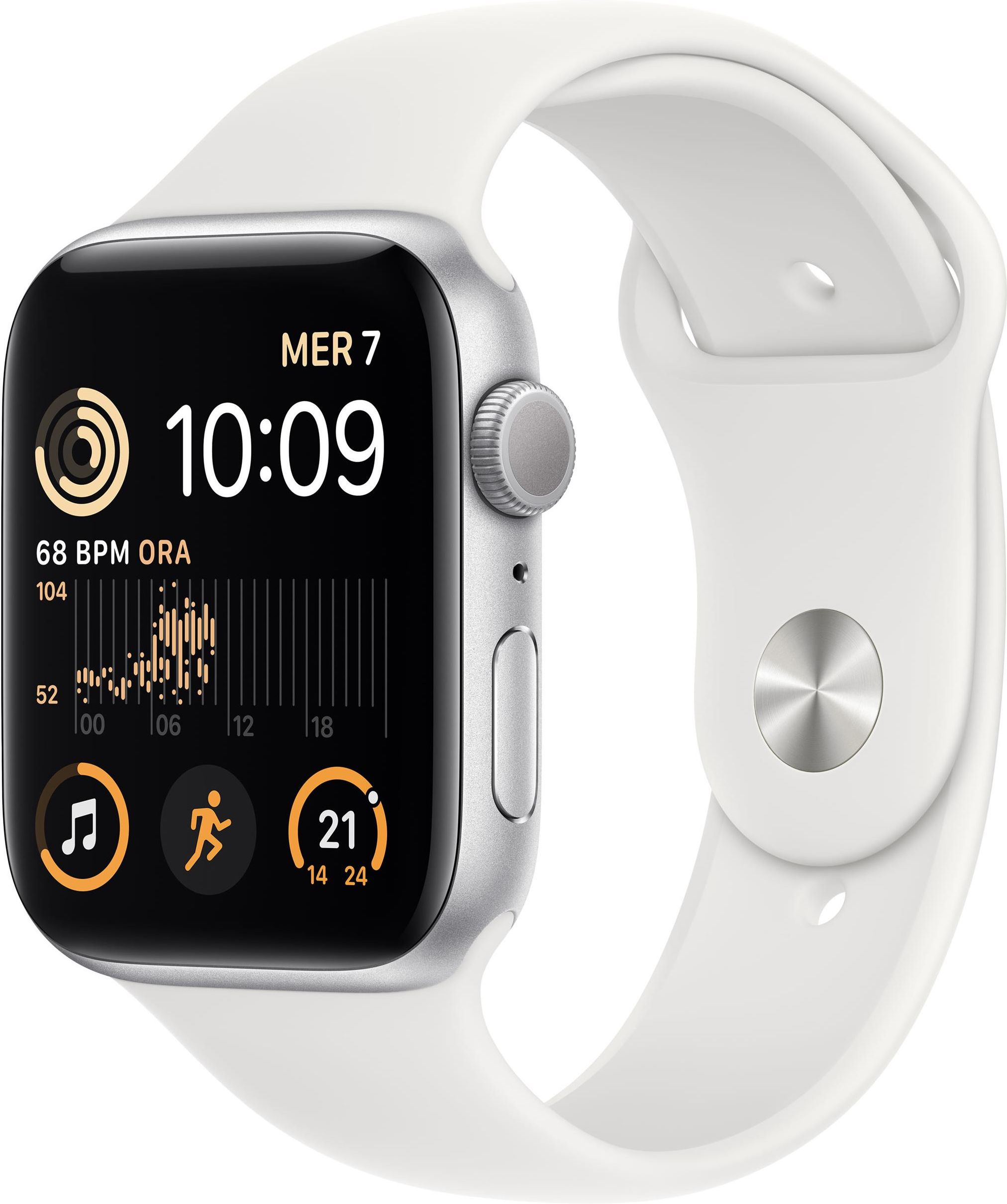 Apple Watch Se2 Gps 44mm Srebrna Aluminiowa Obudowa + Biała Opaska Sportowa (MNK23SEA) - Opinie ...