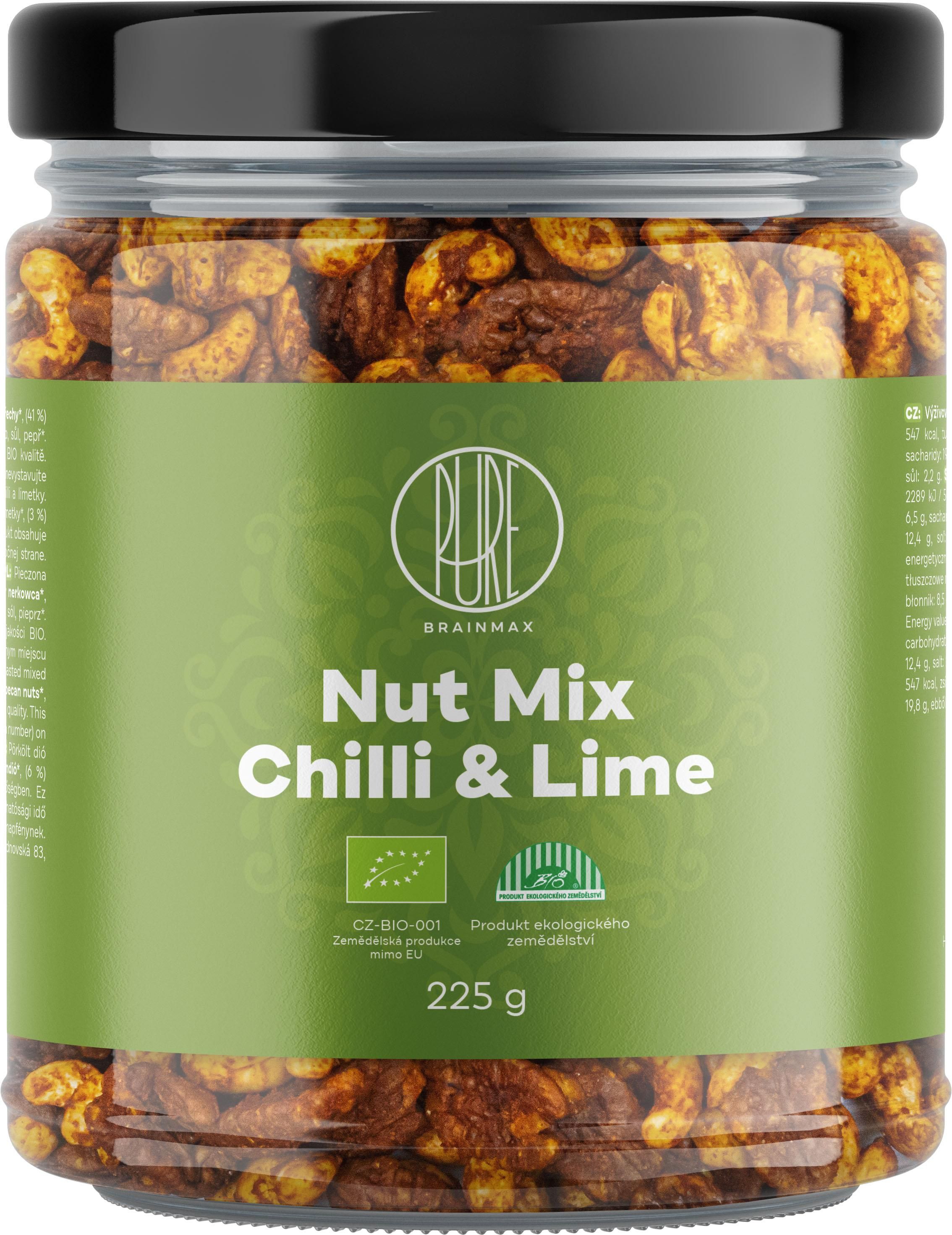 Brainmax Pure Nut Mix Chili & Limonka Bio 225g - Ceny i opinie - Ceneo.pl