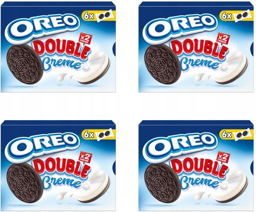 Oreo Double Ciastka Kakaowe Z Nadzieniem 4x170g - Ceny i opinie - Ceneo.pl