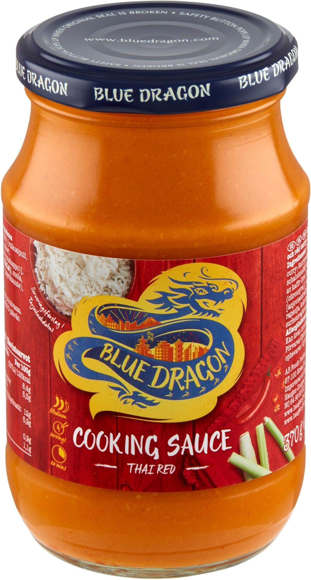 Blue Dragon Sos Thai Red Do Gotowania Curry 370g - Ceny i opinie - Ceneo.pl