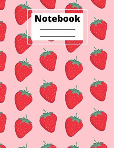 Independently Published Notebook: Strawberry Pattern Lined Notebook ...