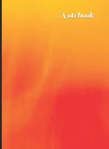 Independently Published Orange Composition Notebook Simple Print 8 5x11 ...