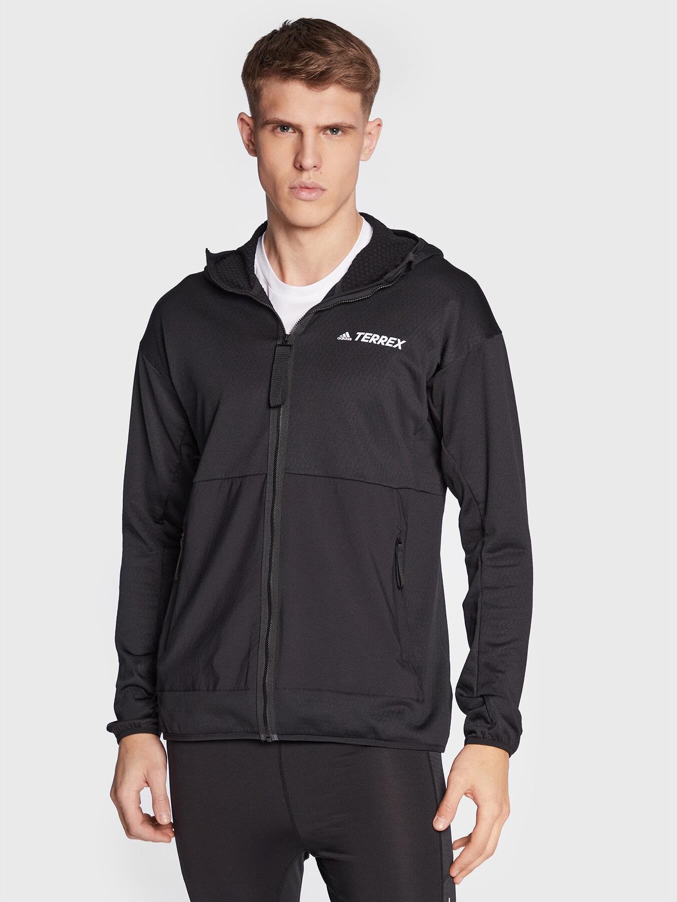 Adidas Bluza techniczna Terrex Fleece Lite GI7313 Czarny Regular Fit ...