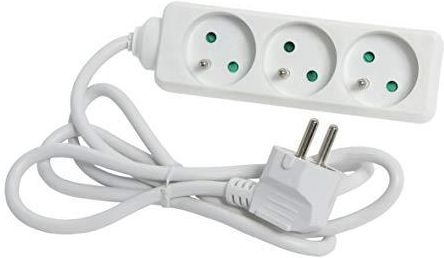 Listwa zasilająca Debflex 705950, 3 gniazdka, 16 A, 1,5 m), kolor biały ...