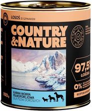 Karma Country&Nature Bezzbożowa Mokra Karma Łosoś Ze Szpinakiem 850G ...