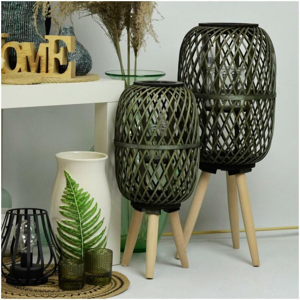 Hanmar Latarenka Drewniana Na Świeczkę Wys. 45 Cm Zieona 340731 ...