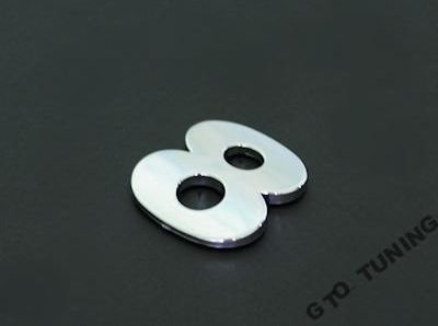 Cyferki, Literki CHROM 3D DUŻE - Super jakość !! 8 - opinie i ceny na ...