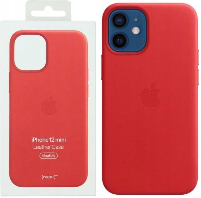 Apple Iphone 12 Mini Etui Leather Pokrowiec Red - Etui na telefon, ceny ...