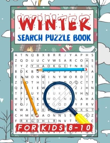 Winter Word Search Puzzle Book For Kids 8-10: Amazing Winter Season ...