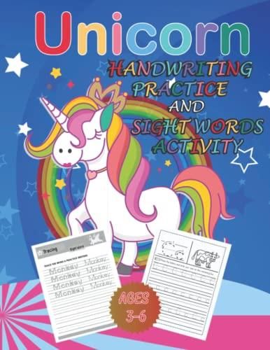 Unicorn Handwriting Practice & Sight Words Activity: Learn to Read ...