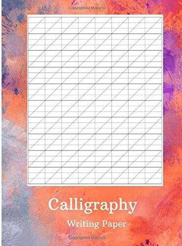 Calligraphy Writing Paper: Hand Lettering Calligraphy Slanted Grid ...