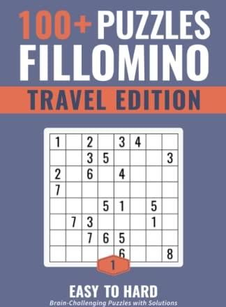100+ Puzzles Fillomino for Adults and Seniors with Solutions. Travel ...