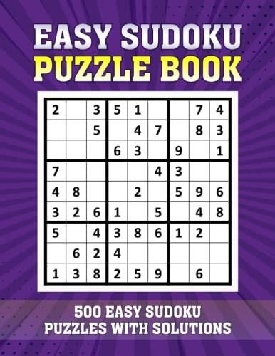 Easy Sudoku Puzzles for Adults, Seniors and Kids: All Easy Sudoku ...