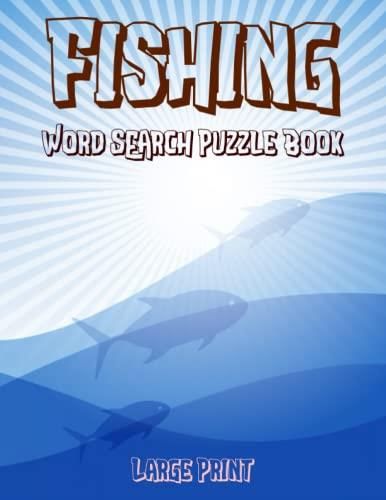 Large Print Fishing Word Search Puzzle Book: Puzzlebook with Word Find ...