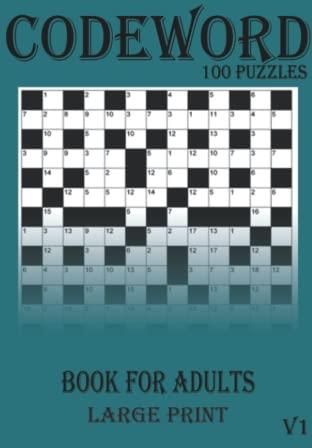 Codewords Puzzle Book For Adults Large Print V1: Quick Daily UK Code words Puzzles for Adults ...