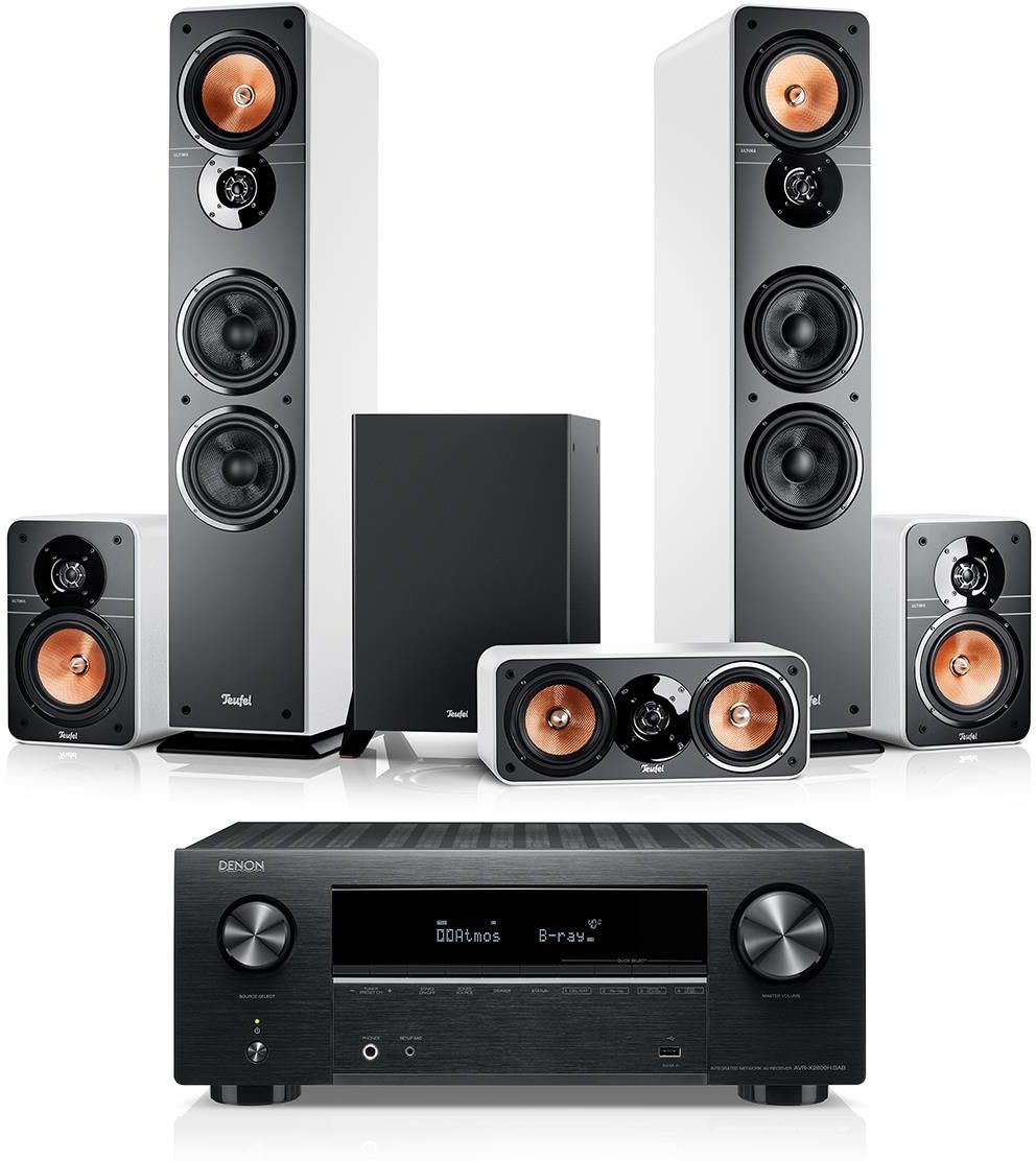Kino domowe Teufel Ultima 40 Surround + Denon X2800H Dab 5.1-Set ...