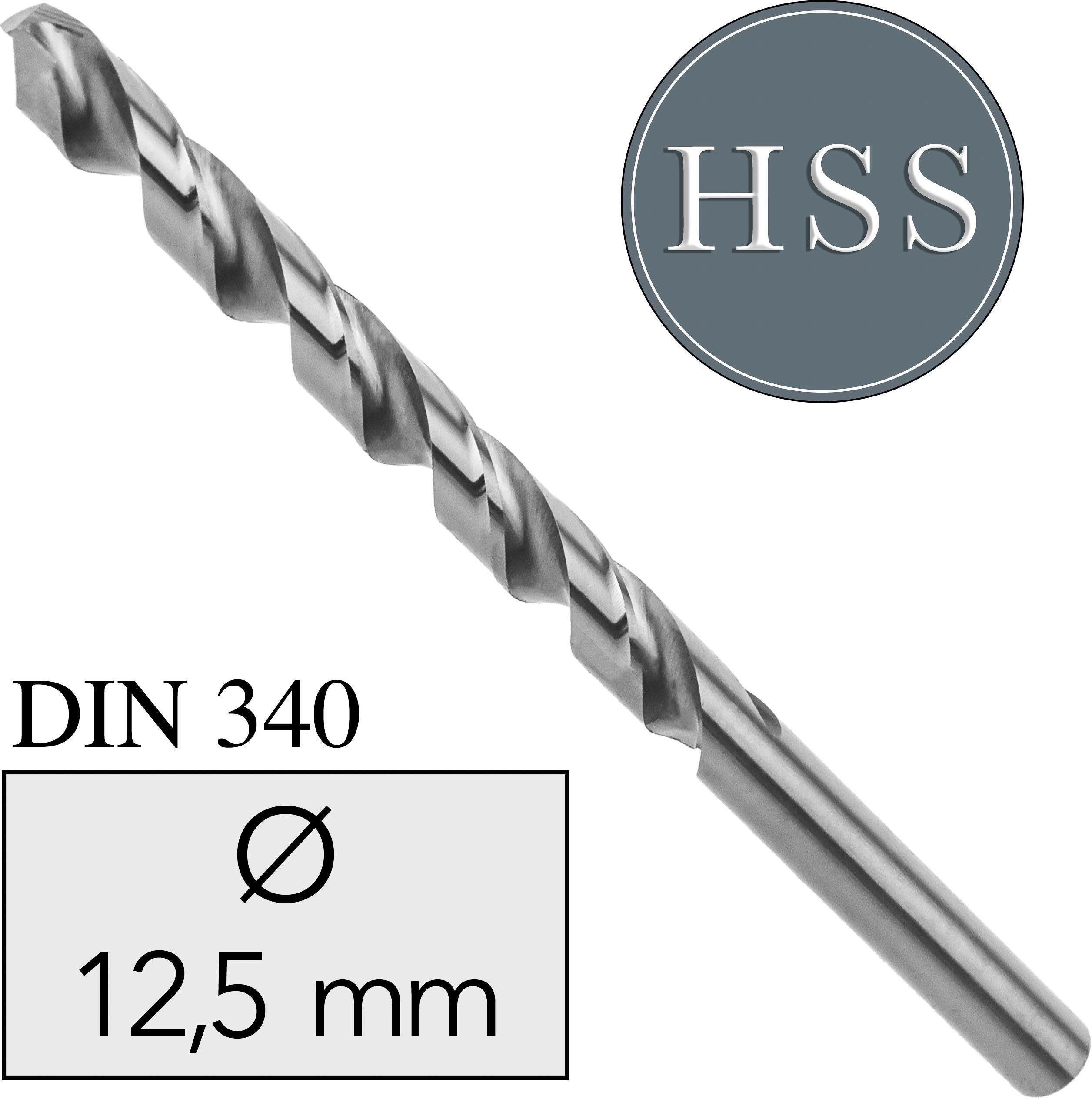 Wiertło Melver 12,5 X 205 Mm Wiertło Długie Do Metalu Hss Nwkb Din 340 ...