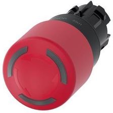 Siemens Przycisk Grzybkowy Awaryjny Podświetlany Sirius Act 22mm Okrągły Czerwony 3SU1001-1GB20 ...