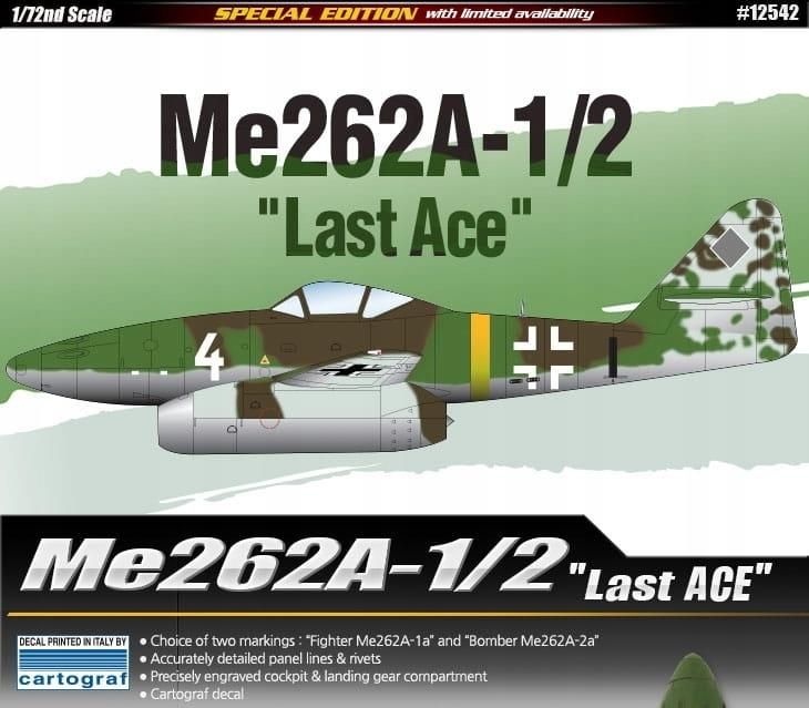 Me-262A-1/2 Last Ace, Academy 12542 - Ceny i opinie - Ceneo.pl