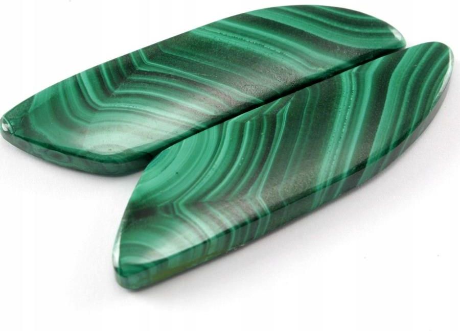 Malachit para kaboszon ok. 42x12 mm MAL0356 - Ceny i opinie - Ceneo.pl