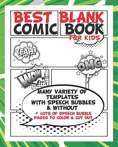 Best Blank Comic Book For Kids: Draw Your Own Comics Cartoons Notebook ...