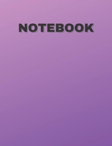 Notebook: Purple XL great Format Notebook with150 lined Pages , Perfect ...