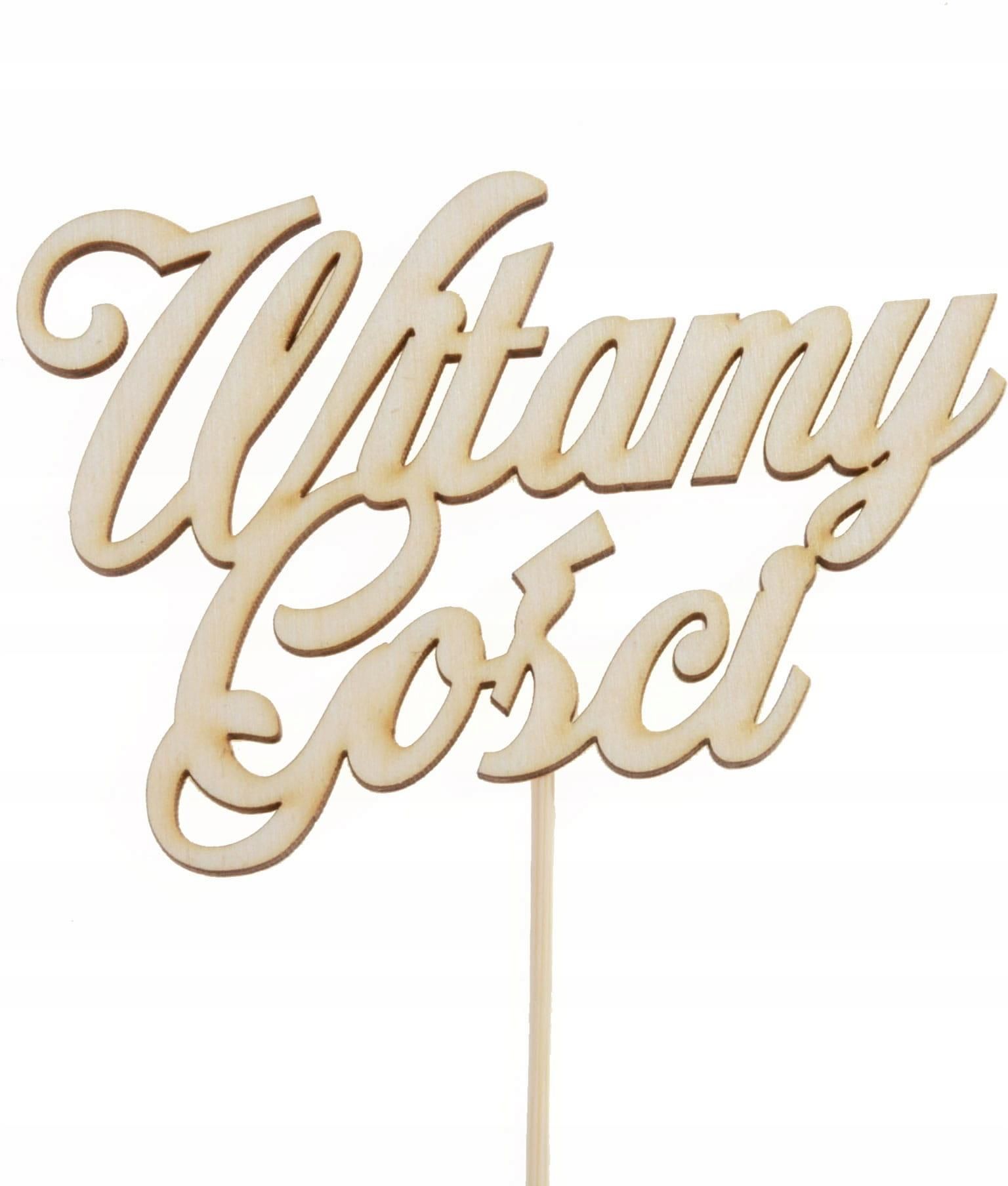 5 szt. topper napis pik Witamy Gości - Ceny i opinie - Ceneo.pl