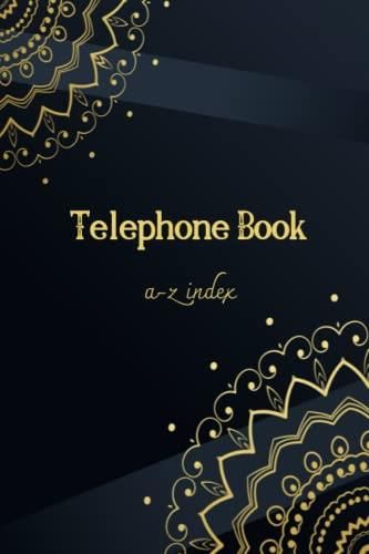 Telephone Books With Alphabet Index: Alphabetical A-Z Organizer Contact ...