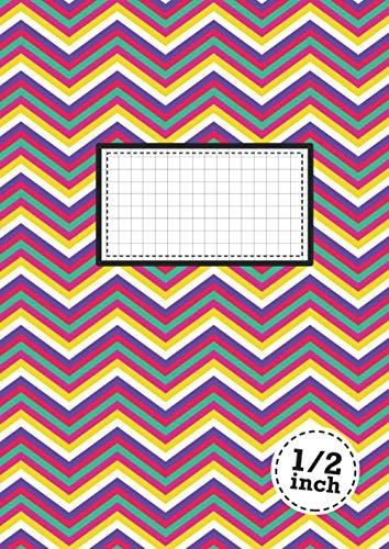 1/2 Inch Square Exercise Book: A4 Squared Quad Ruled Grid Paper ...