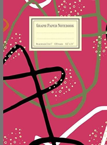 Graph Paper Notebook, Quad Ruled 5 squares per inche 120 Pages 8,5 x 11 ...