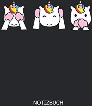 Notizbuch: DIN A5 Einhorn Notizheft , 12DIN A5 Einhorn Notizbuch ...