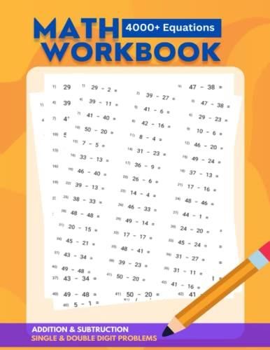 Addition and Subtraction Math Workbook 2nd Grade: Big book of math ...