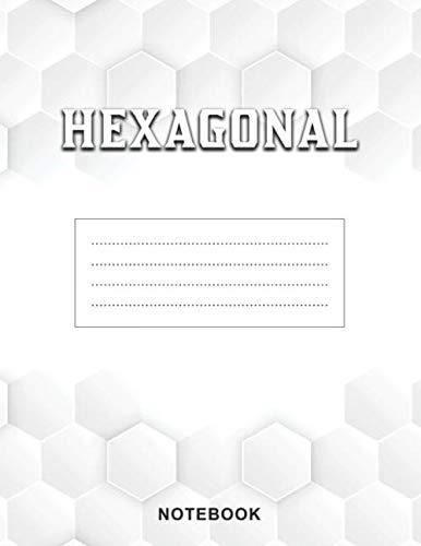 Hexagonal Notebook: Hexagon Notizblock 150 Seiten - Leere Sechseck ...