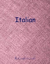 Italian: Subject Notebook, 160 Pages 8.5 X 11 Inch -College Ruled ...