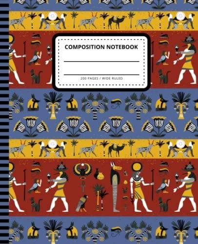 Independently Published Egyptian Pattern Composition Notebook: 7 5x9 25 ...