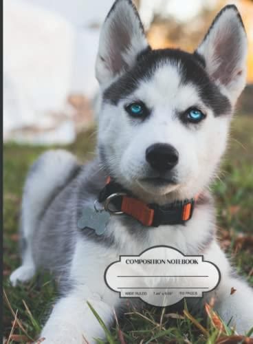 Composition Notebook: Husky Puppy Dog Notebook and Journal for Students ...