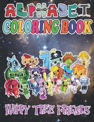 Happy Tree Friends Coloring Book Alphabet and Numbers: Color Happy Tree ...
