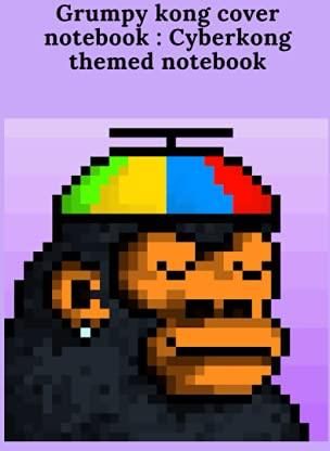 Grumpy kong cover notebook : Cyberkong themed notebook: Simple Retro ...
