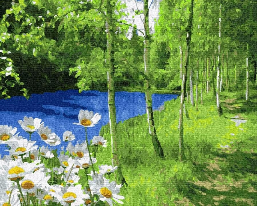 Obraz Malowanie po numerach Rzeka w lesie - Ceny i opinie - Ceneo.pl