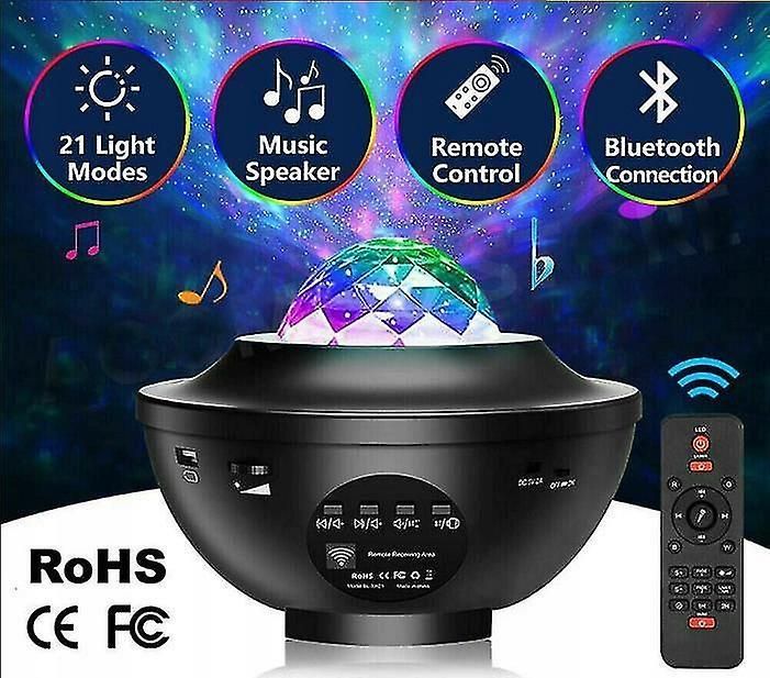 Bluetooth Led Galaxy Starry Night Light Projector - Opinie i atrakcyjne ...