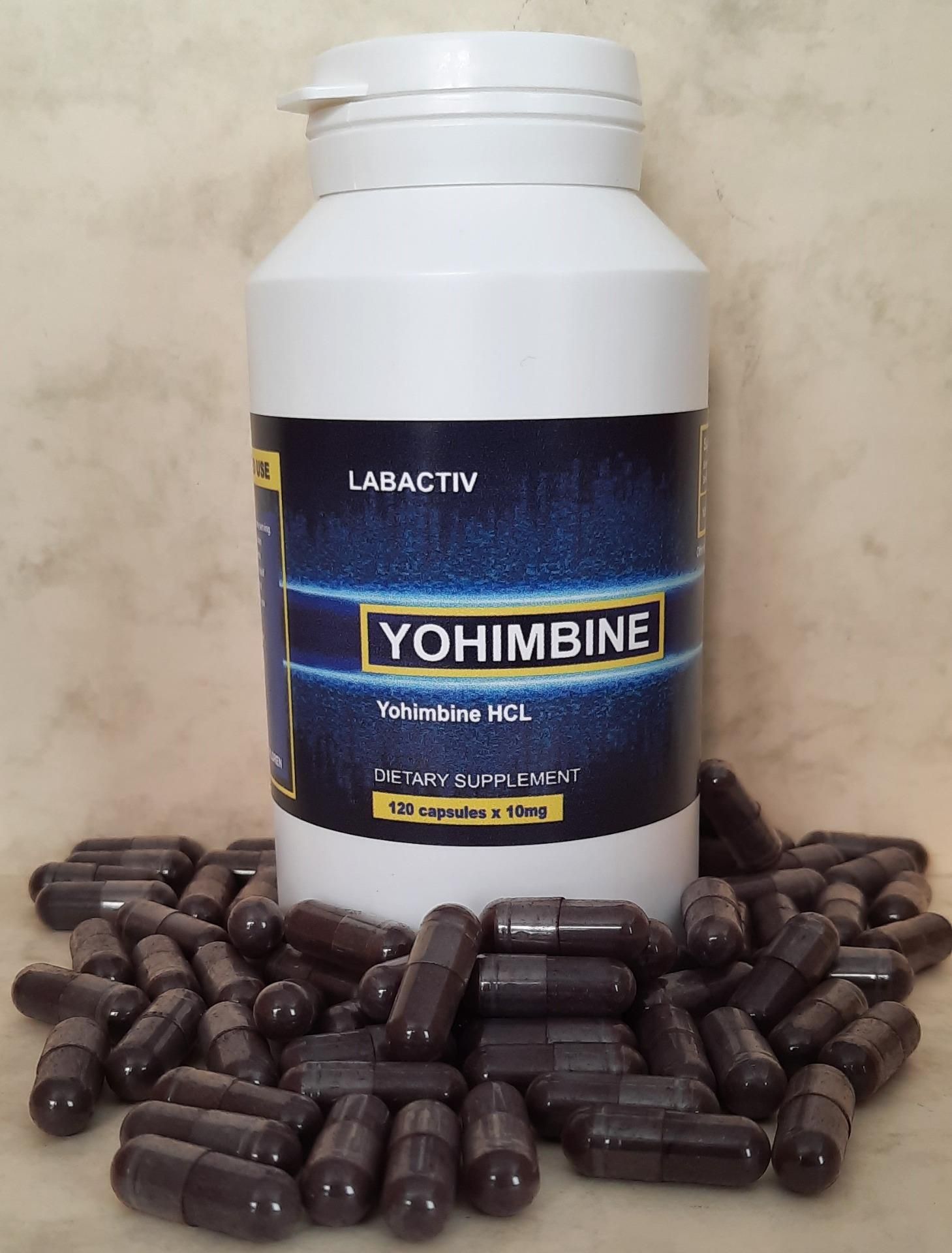 Yohimbine HCL 10mg 120 kapsułek. Spalacz tłuszczu Johimbina Johambina ...