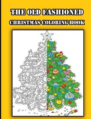 old fashioned christmas adult coloring book