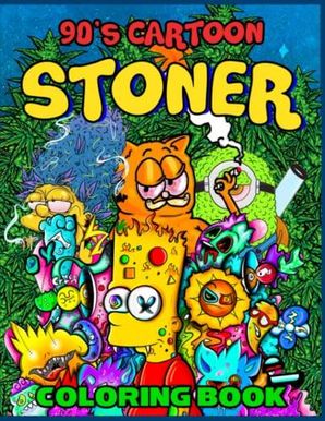 stoner coloring book 50+ trippy weed pages for adults