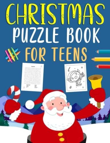 Christmas Puzzle Book for Teens: Christmas Activity Puzzle For Teens ...