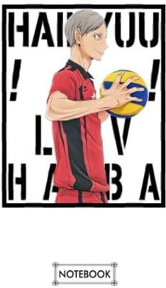 Haikyuu Lev Haiba Background Textblack Manga Notebook: Planner, 6x9 120 ...